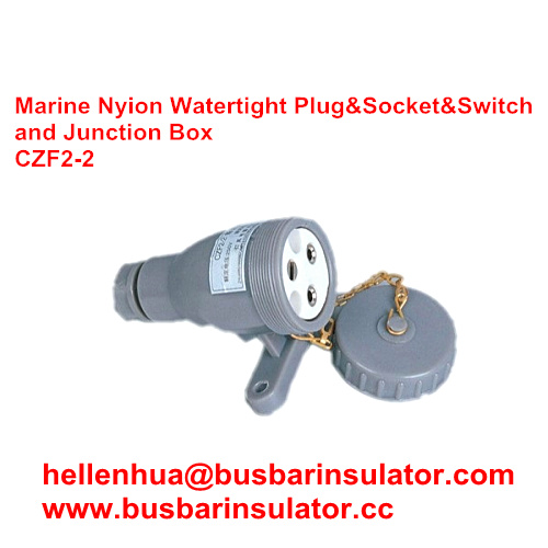 marine nylon watertight socket CZF3-2 marine socket and switch