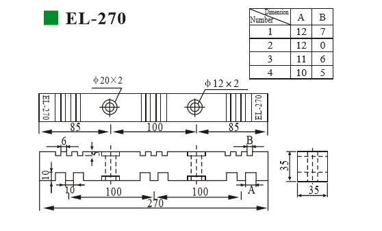 2016 wholesale EL-270 bus bar support bar holder isolator busbar holder