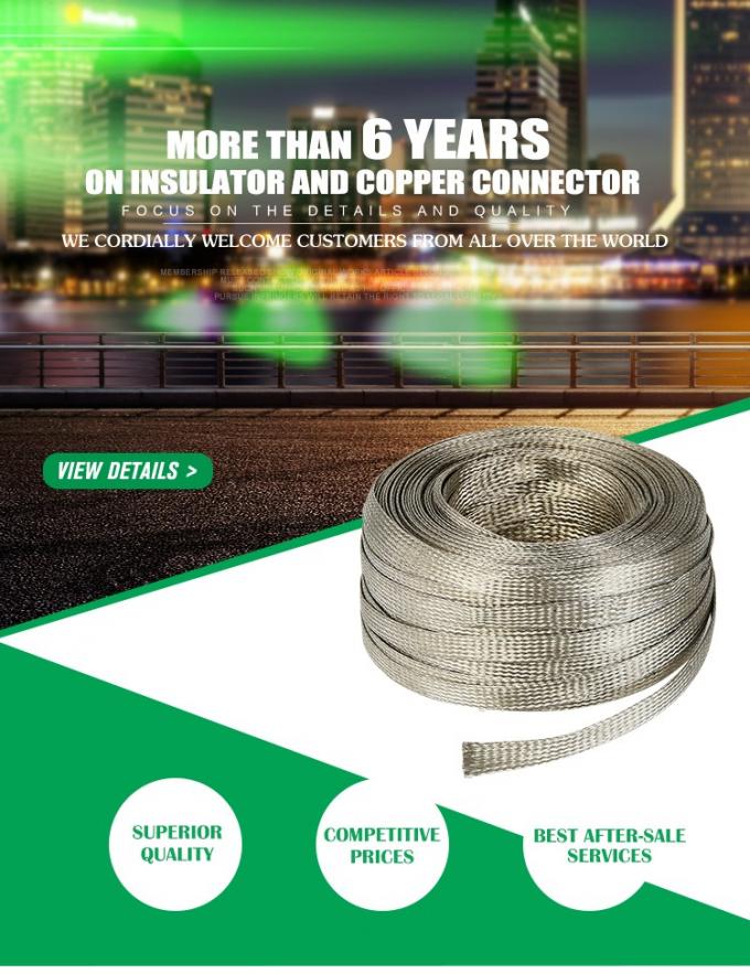 Seal airtight flexible white T2 braided copper wire for electrical ...