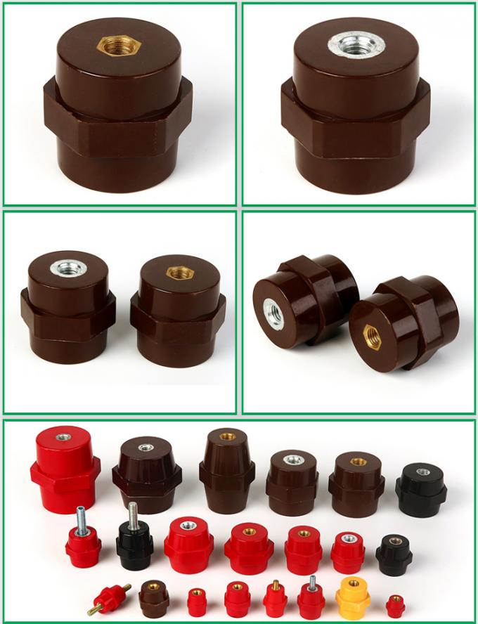 30x40 Bus Bar Isolators Electrical Bus Bar Insulator Hexagon Dimension