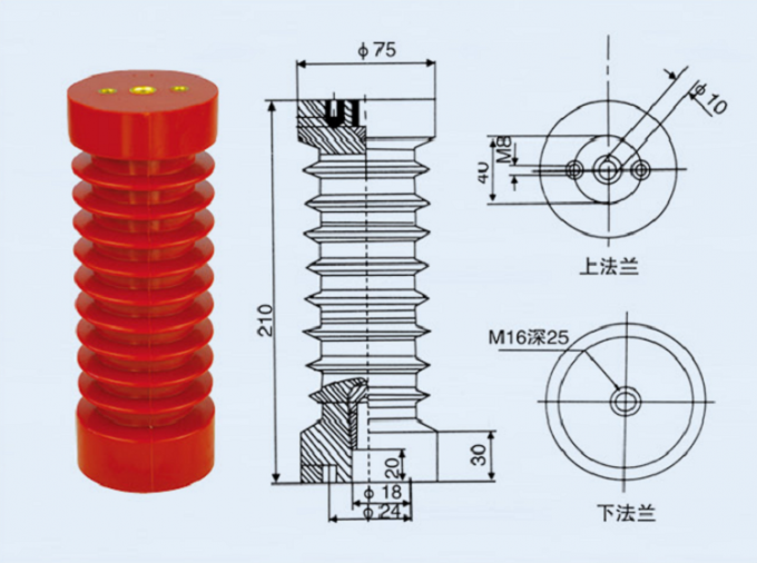 Polyester High Voltage Standoff Insulators Switchgear Electric Switch ...
