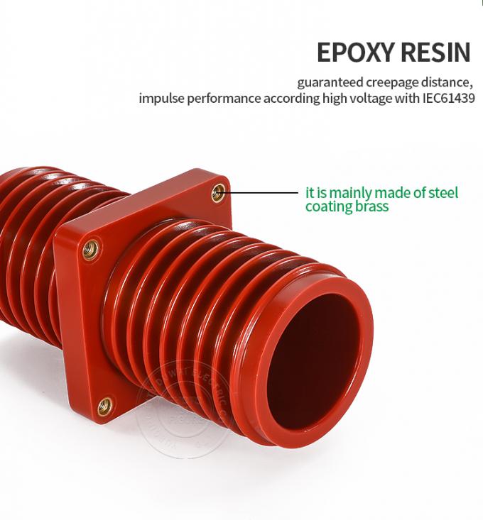 24KV Epoxy Resin Cast Bushing For Switch Cabinets Wall Through