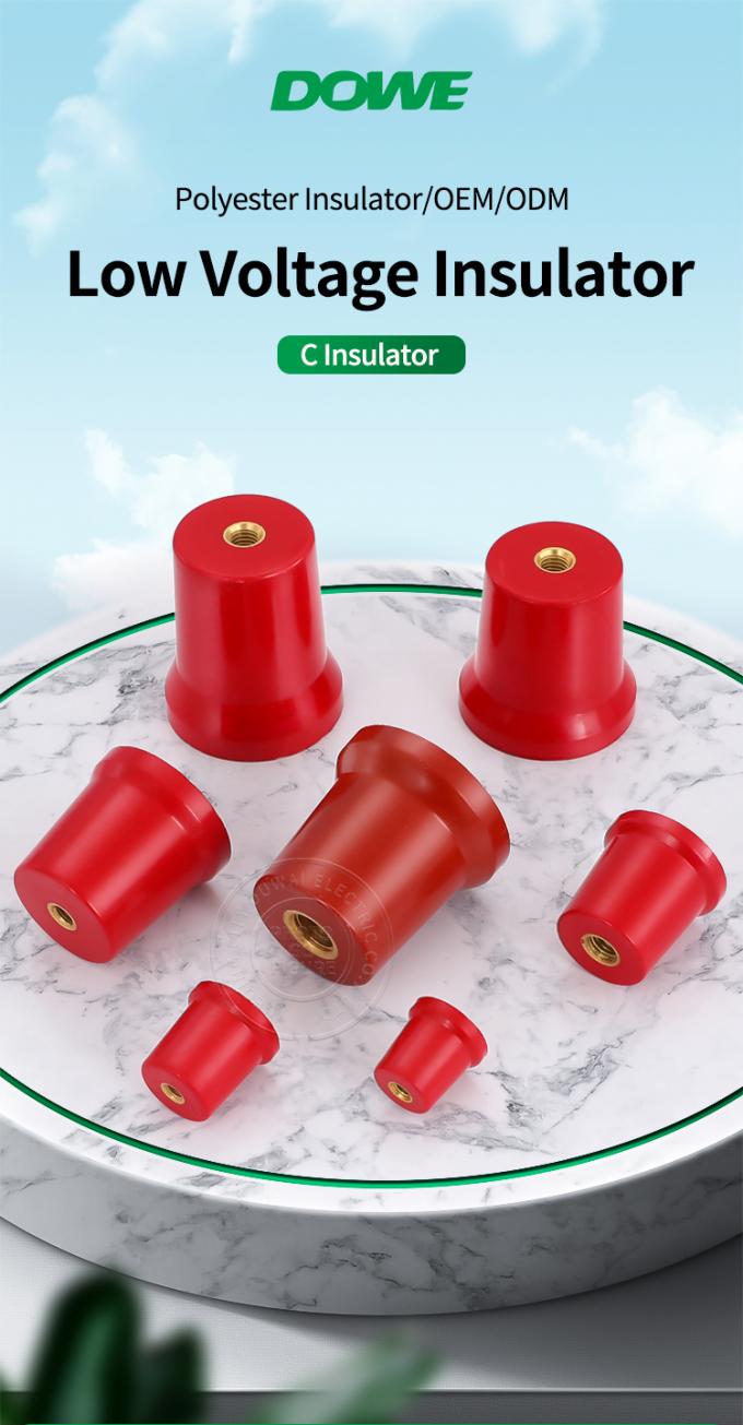 C Conical Type Busbar Low Voltage Insulator DMC Electrical Support Standoff