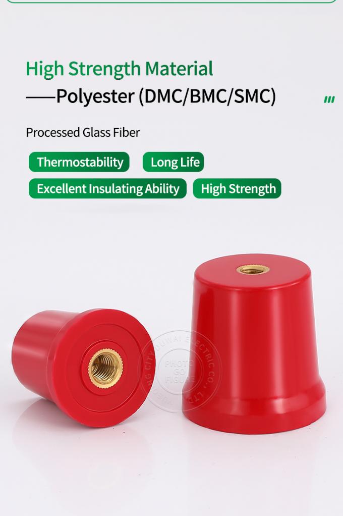 C Conical Type Busbar Low Voltage Insulator DMC Electrical Support Standoff