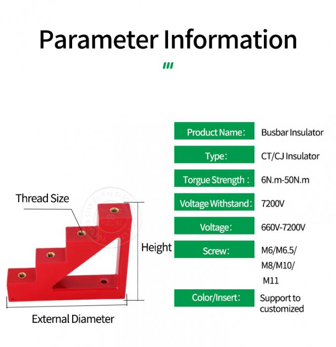 DUWAI CT CJ Step Low Voltage Insulator Busbar Clamp Support Standoff ...