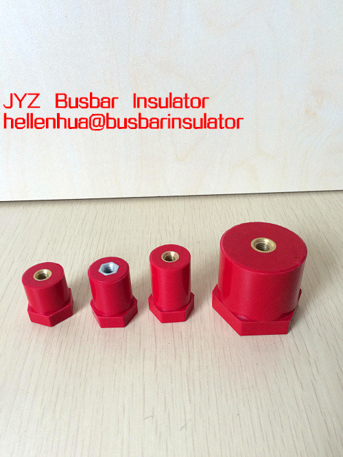 JYZ-35 DMC busbar support steel insert M6 hexagonal stand-off insulator
