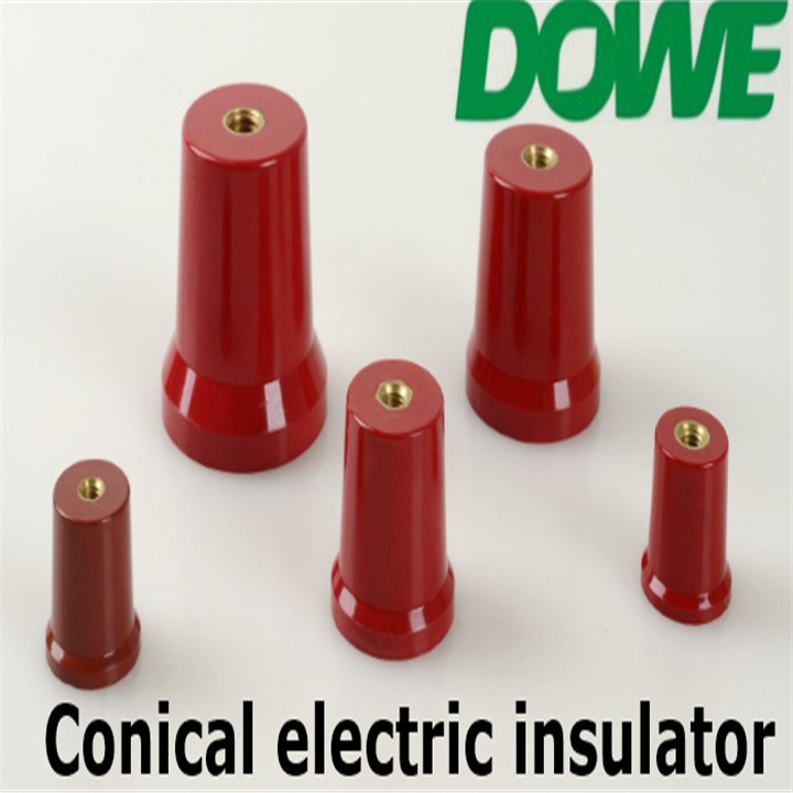 hot sale conical busbar support M10x60mm red colour used for green car