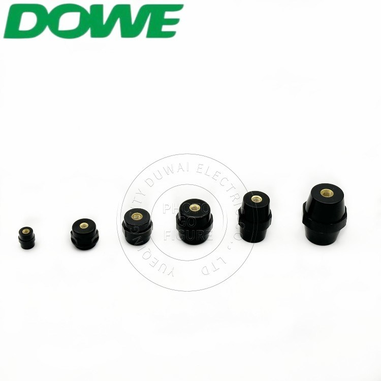 DUWAI SM Black Busbar Support Insulator Standoff Apple Type