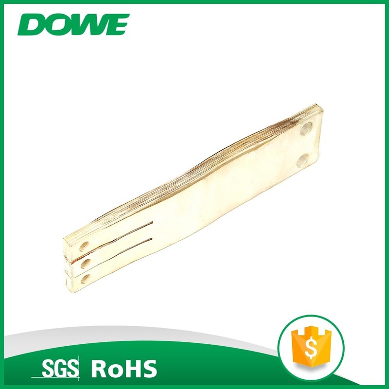 China supplier low voltage bare Ti flexible copper busbar connector