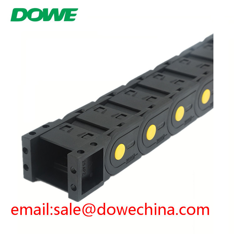 H25x57 Big Cover Cable PA66 Drag Chain Protect Cable Carrier For CNC ...